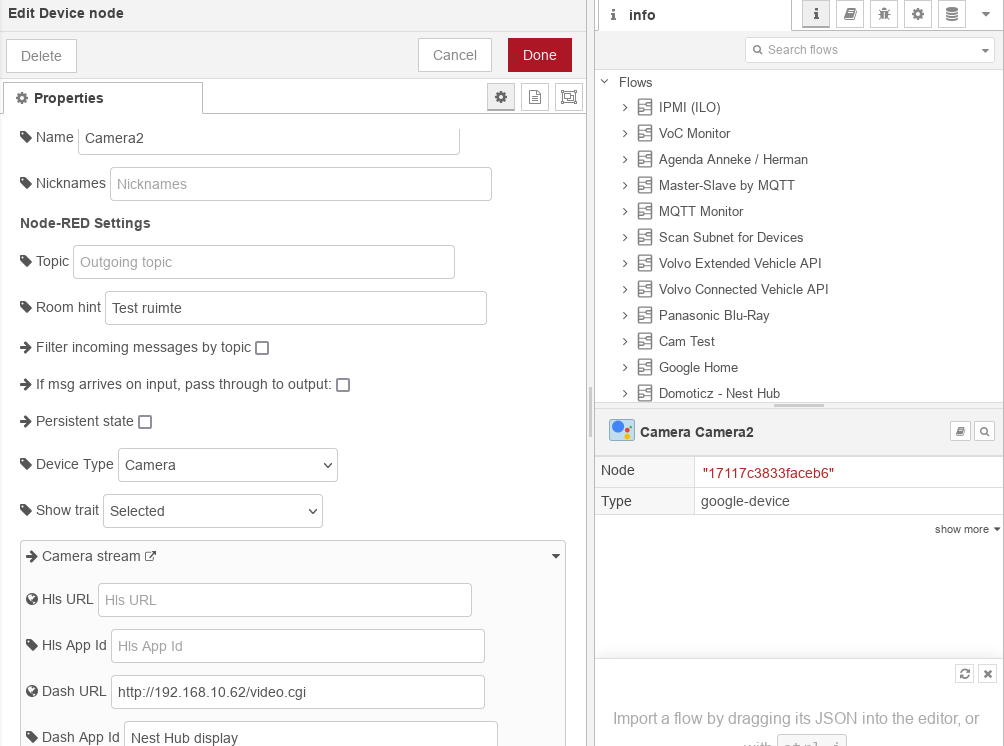 CameraStream implementation · Issue #342 · mikejac/node-red-contrib-google-smarthome · GitHub