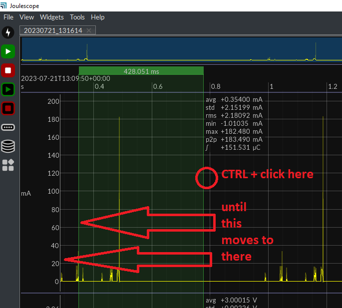 Dual marker failure on edge · Issue #214 · jetperch/pyjoulescope_ui · GitHub