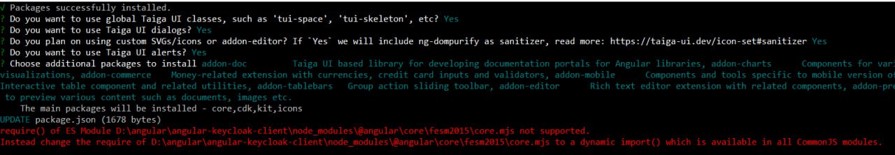 🐞 - `schematics` require() of ES Module error · Issue #3568 · taiga-family/taiga-ui · GitHub