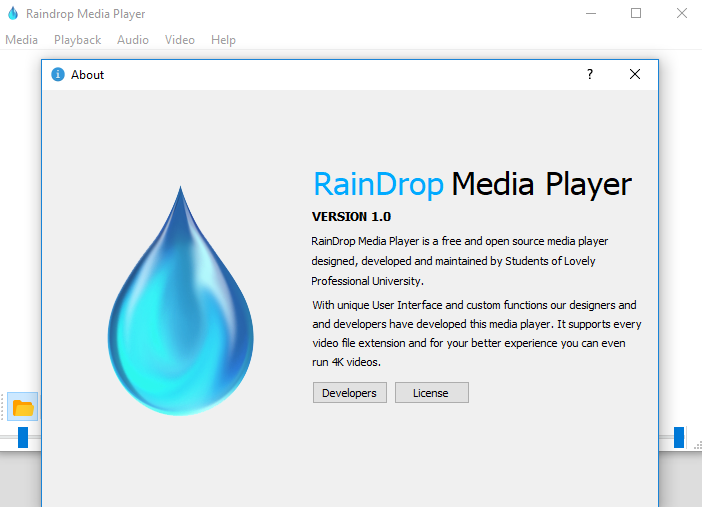 GitHub - Lakshya-Saini/Raindrop-Media-Player: Media Player to run audio ...