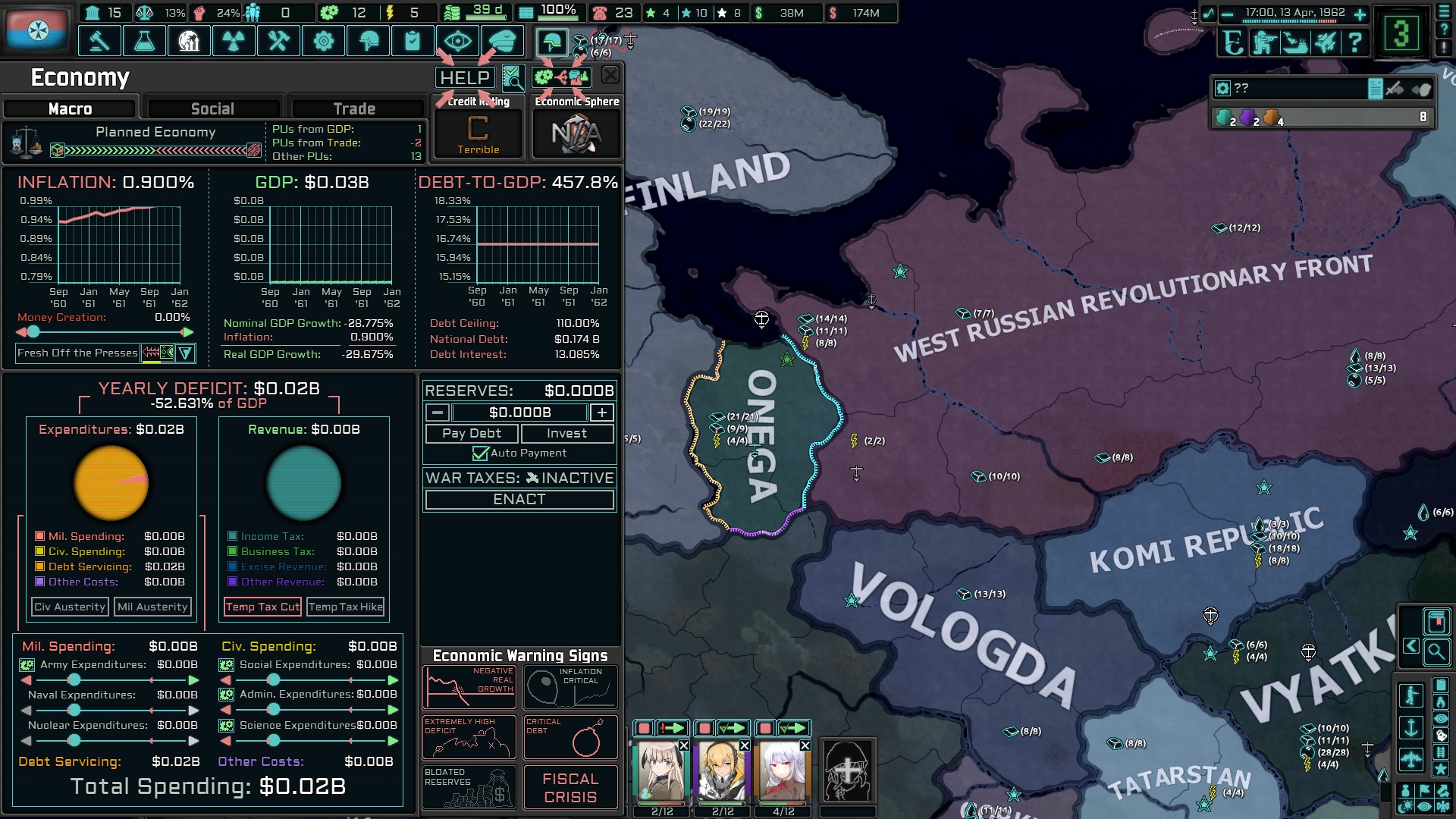 Onega-Seriously negative GDP growth rate · Issue #1437 · TNODevs/TNO-Bug-Tracker · GitHub