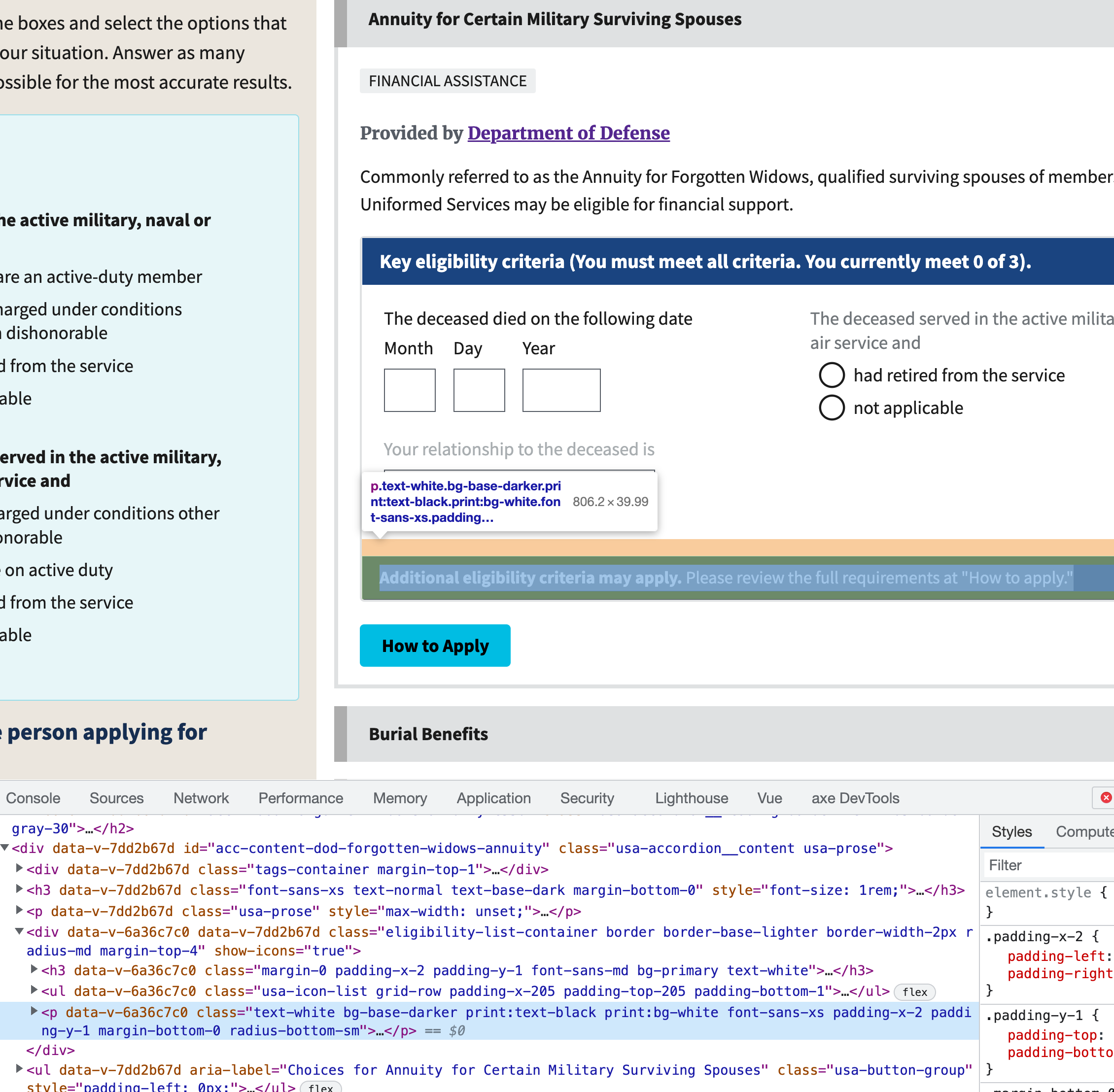 Fix accessibility issues. · Issue #337 · GSA-TTS/usagov-benefits-eligibility · GitHub