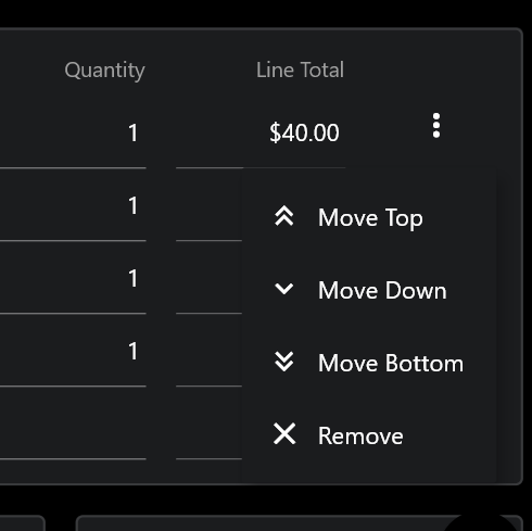 Function to reorder Invoice Items and Quote Items · Issue #208 ...