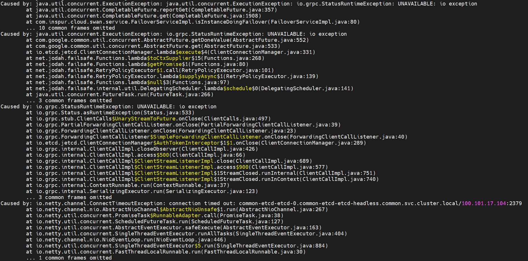 In kubernetes environment, use headless mode to connect etcd. After ...
