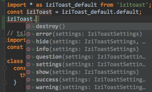 Import in Typescript · Issue #95 · marcelodolza/iziToast · GitHub