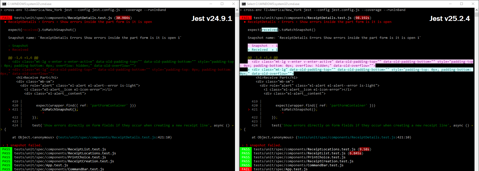 Text Diff coloring bugs in Gitlab CI, Windows, Ubuntu ZSH, and IntelliJ Terminal (25.2.4 ...