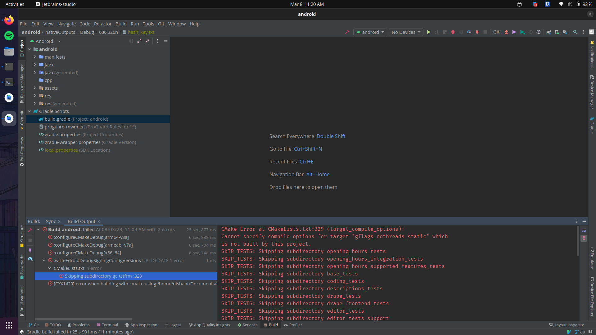 OrganicMaps Android Auto (AA) branch fails to build. · Issue #4724 · organicmaps/organicmaps ...