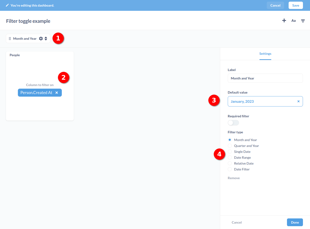 Changing the filter type in the filter settings panel · Issue #29385 ...