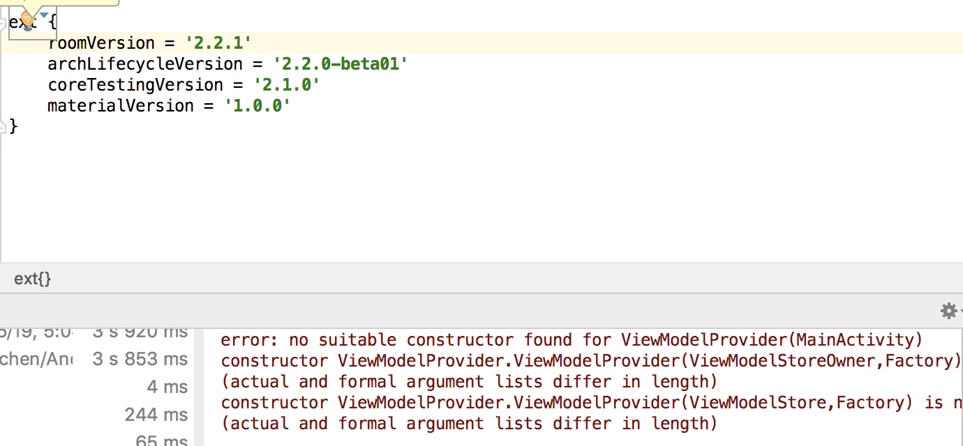 Wrong Dependencie Version for Lifecycle · Issue #55 · android/codelab-android-room-with-a-view ...