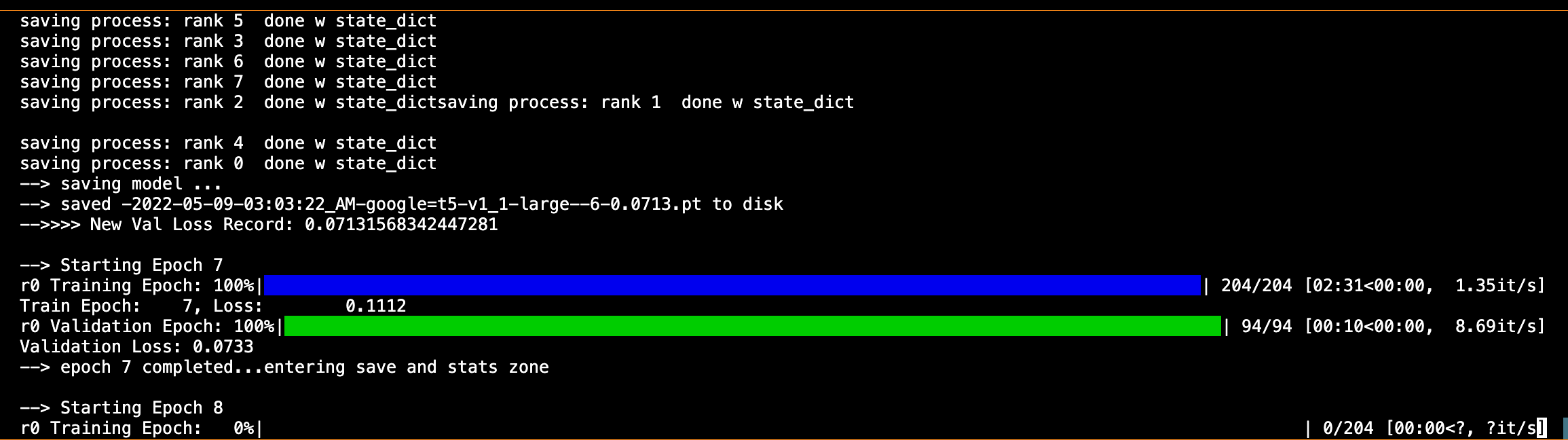 [FSDP] Crashing at end of training epoch, e1 on clusters, e7+ on single node - collective ...