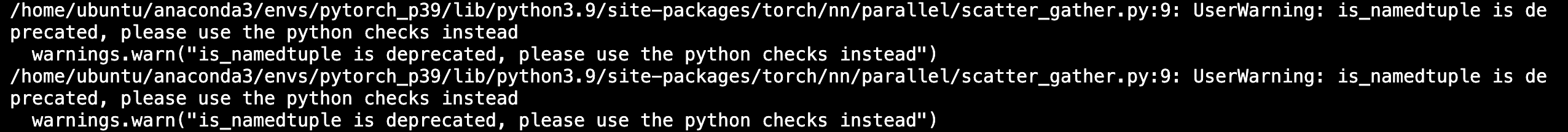 [distributed] incorrect import for is_namedtuple generates console ...
