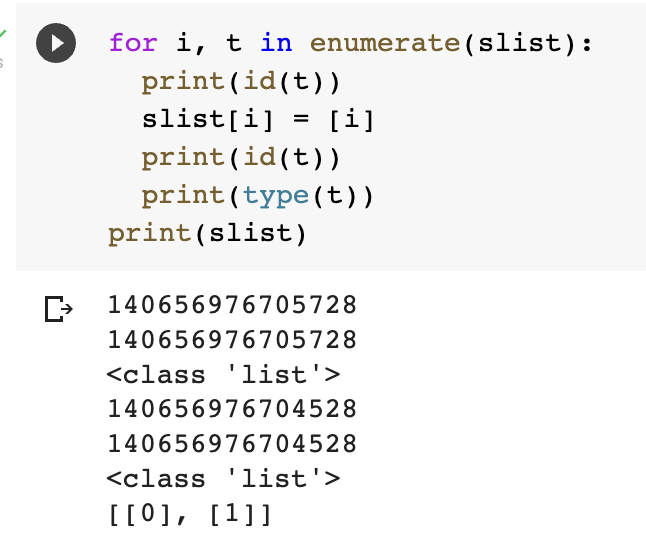 Tensor slicing within loop silently fails assignment, vs effective same ...