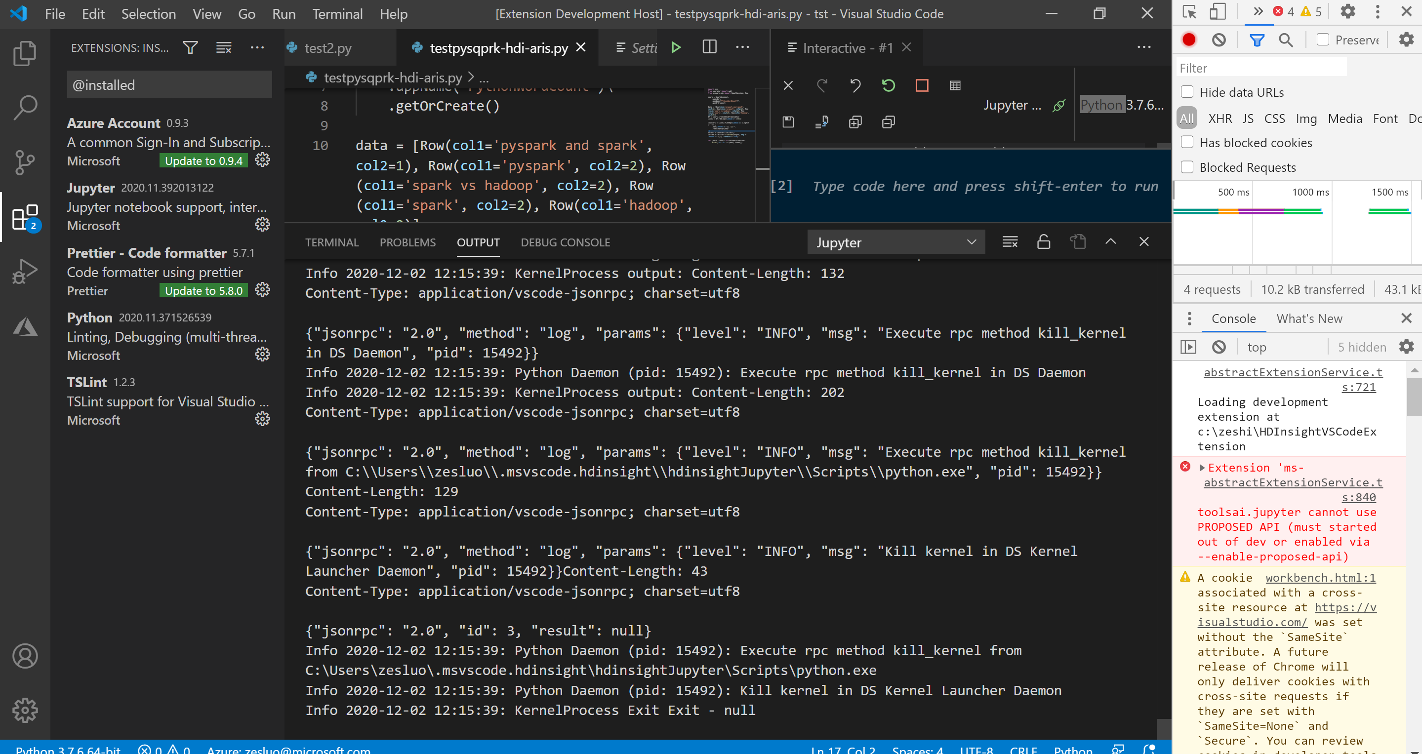 cannot change kernel successfully with ms-python 2020.11.371526539 · Issue #4055 · microsoft ...