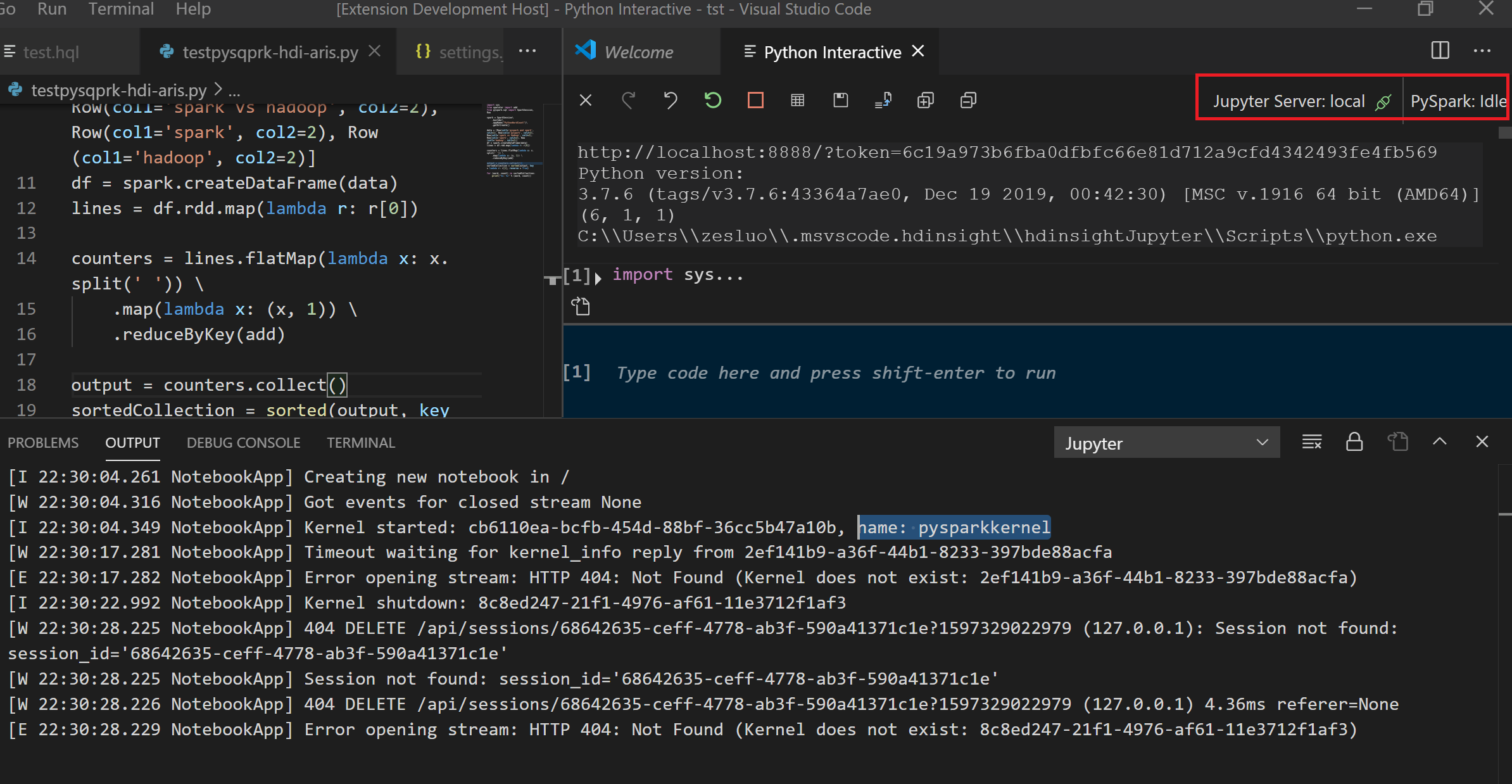 An API to obtain the kernel name · Issue #1314 · microsoft/vscode ...