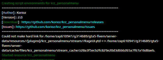 Could not make hard link for ... · Issue #65 · Korioz/krz_personalmenu · GitHub