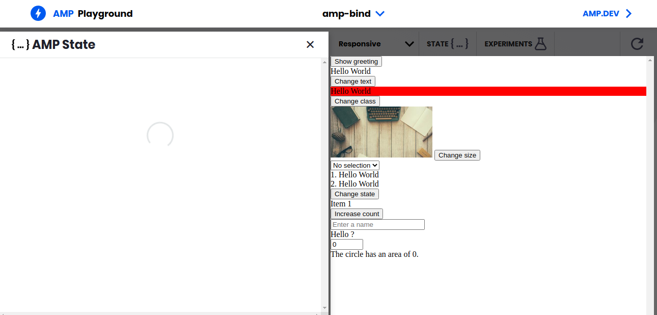 State not visible on playground.amp.dev · Issue #35869 · ampproject/amphtml · GitHub