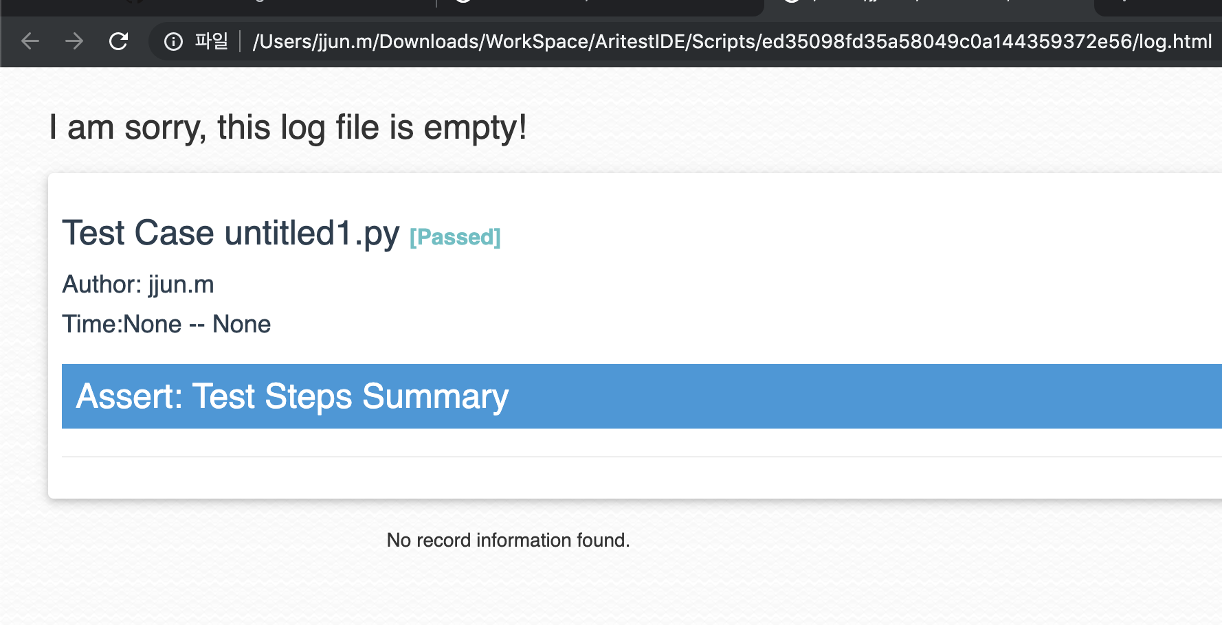 When Running Airtest With Custom Python With Mac Aitest Ide An Error