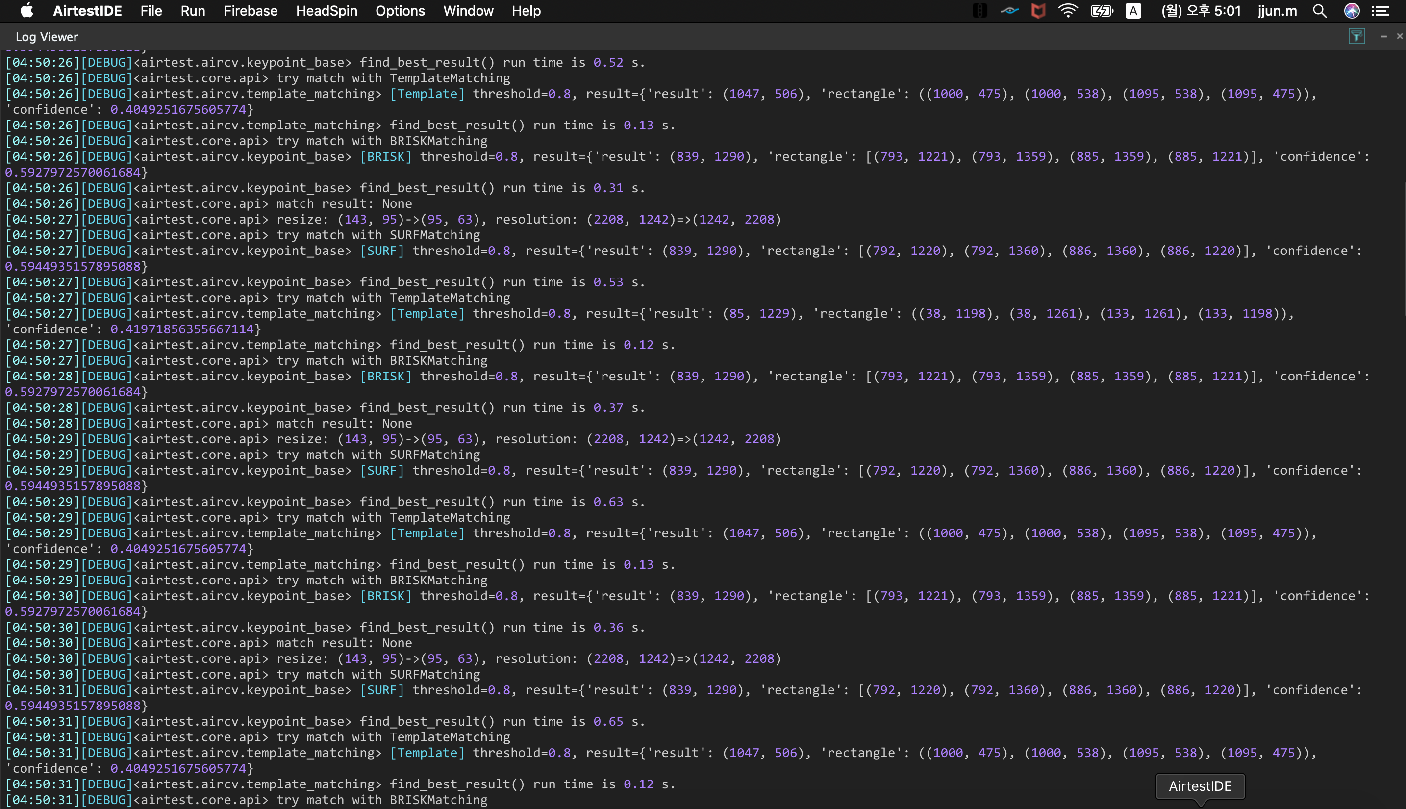 When Running Airtest With Custom Python With Mac Aitest Ide An Error