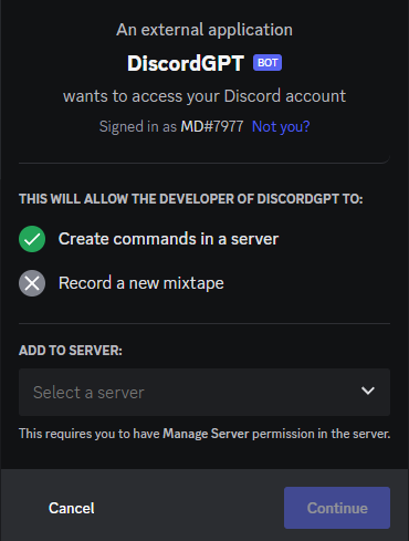 GitHub - MD-1909/DiscordGPT: A Discord Bot that uses the openAI API to provide answers based on ...