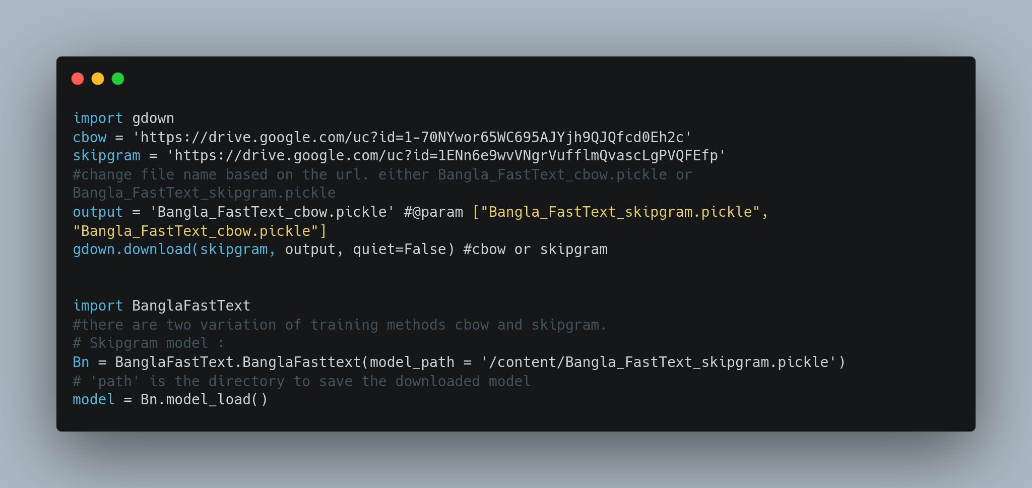 FIle is not a zip file · Issue #2 · Kowsher/Bangla-Fasttext · GitHub