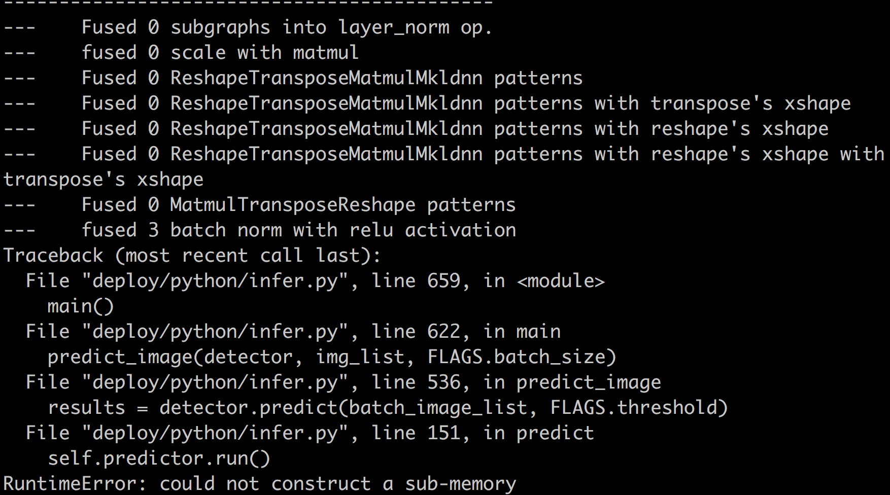 MKLDNN error for ppyolov2 model · Issue #33918 · PaddlePaddle/Paddle · GitHub