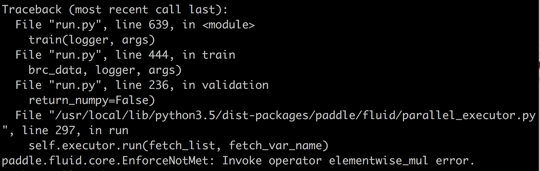 Machinereadingcomprehension运行报operator Elementwisemul Error · Issue 1670 · Paddlepaddle