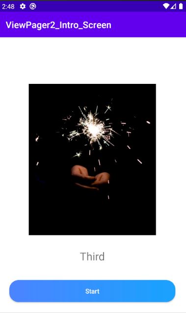 GitHub - teeyou/ViewPager2_Intro_Screen: Use RecyclerViewAdapter and ...