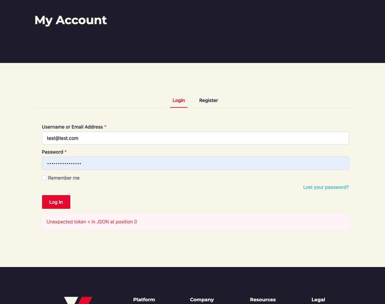 Login form error when using WP 2FA for two factor authentication ...