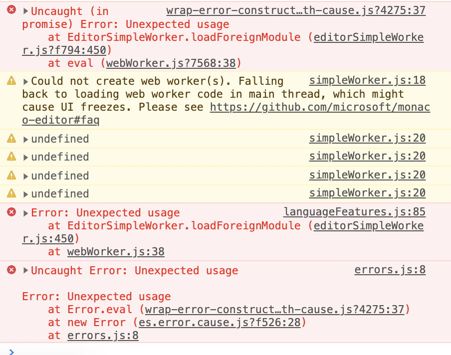 [Bug] 编辑器在qiankun中的微应用使用的时候，会出现无法加载worker的问题。此微应用单独使用的时候不会出现问题 · Issue ...
