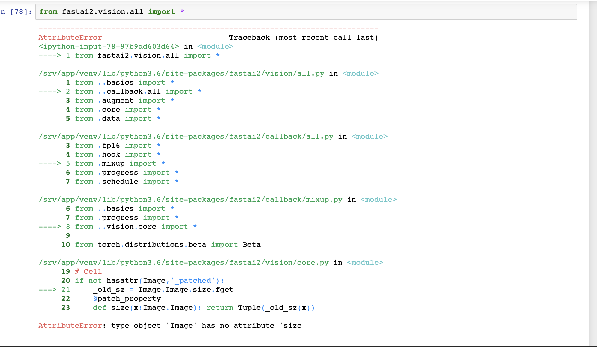 Running Into Error When Attempting To Import From Fastai2 · Issue 398 · Fastaifastai2 · Github 