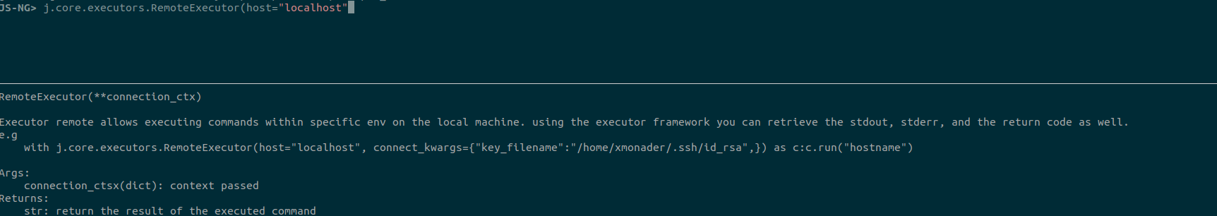 add docs string for remote executor · Issue #380 · threefoldtech/js-ng · GitHub