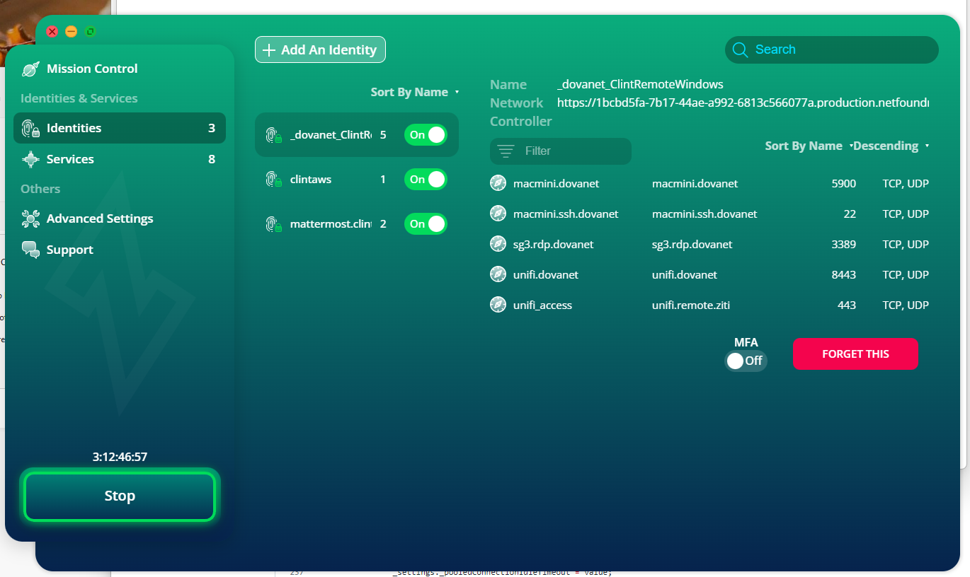 mission control should be collapsable to 'smaller' view · Issue #36 · openziti/desktop-edge-ui ...