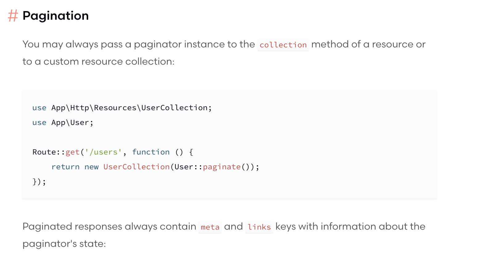 Pagination Data Missing From Api Resource · Issue 32548 · Laravel 2566