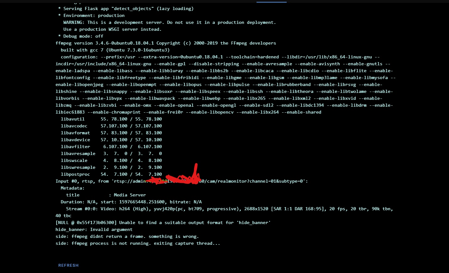 ffmpeg not working · Issue #184 · blakeblackshear/frigate · GitHub