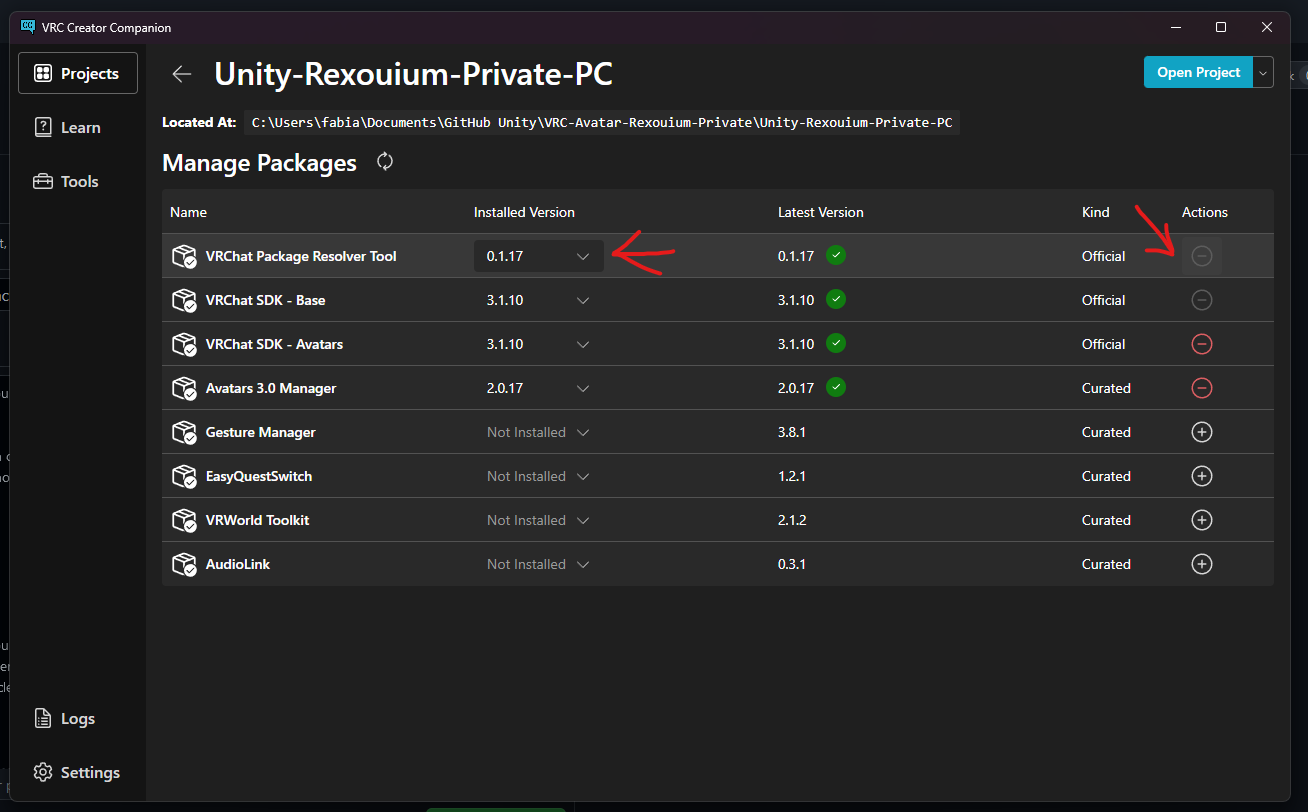 [BUG] [VCC-WEB] button / dropdown backgrounds on the Manage Packages page are only visible while ...