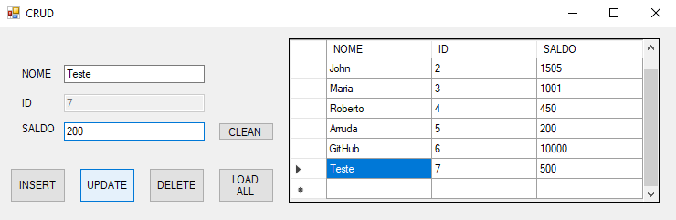 GitHub - danielarruda1000/CSharp-and-MySql-CRUD: A Windows Form App to use data base in C# : )