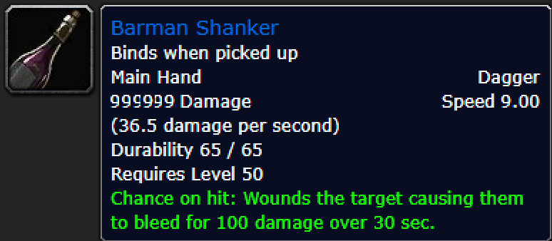 Feature to allow rogues reset BRD only, to farm barman shanker and some ...