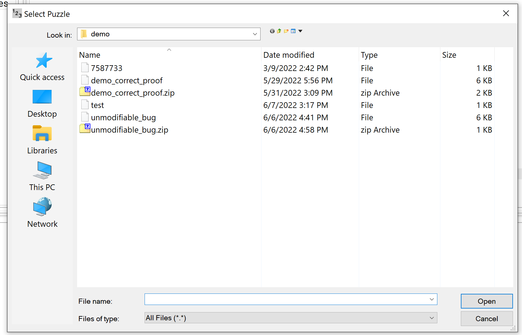 Standardize File Selection Screen · Issue #152 · Bram-Hub/LEGUP · GitHub