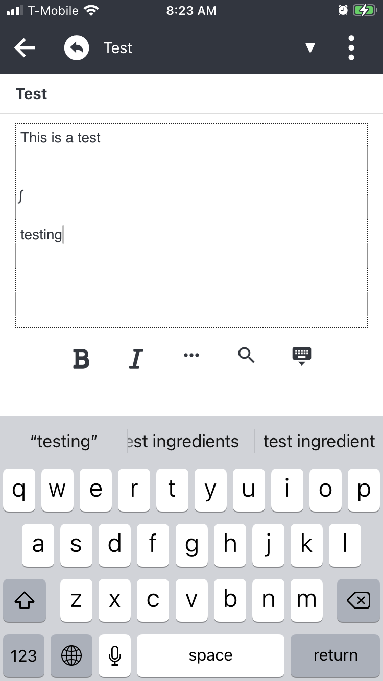 iOS: Too much space below markdown toolbar when autosuggestions are turned off · Issue #6805 ...