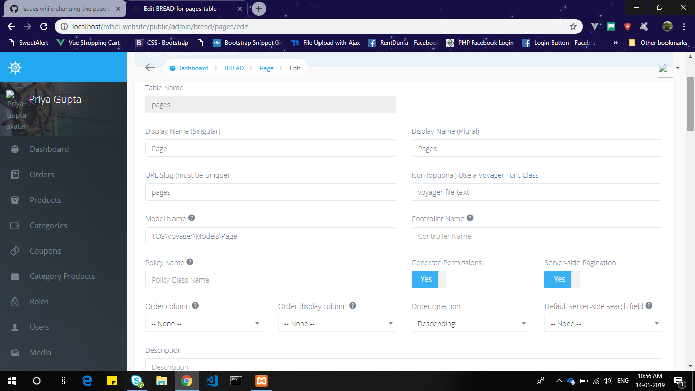 issues while changing the page status · Issue #3883 · thedevdojo/voyager · GitHub