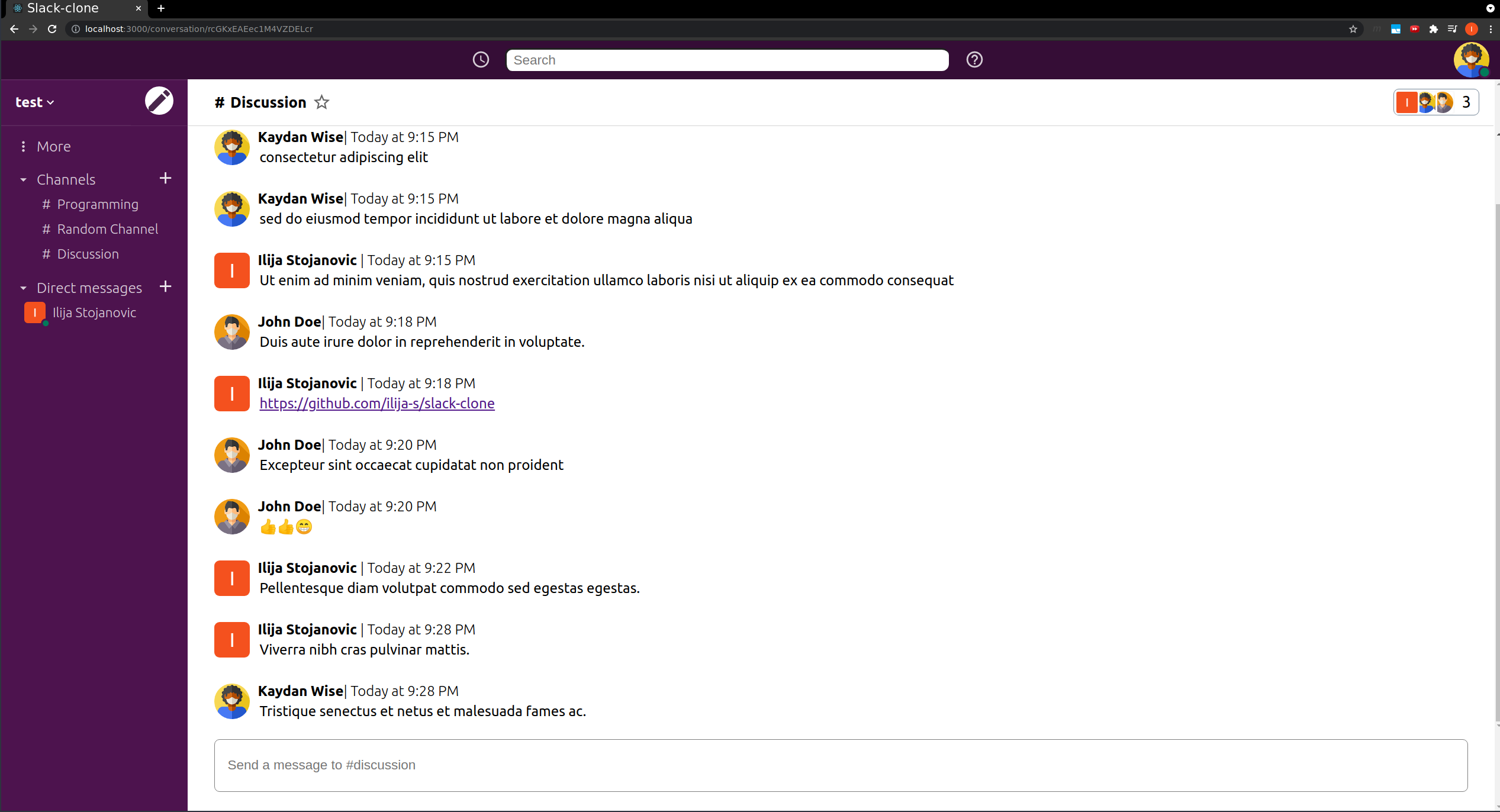 GitHub - ilija-s/slack-clone: Full stack Slack clone built with React for front-end and Firebase ...
