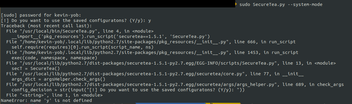 Input type error · Issue #229 · OWASP/SecureTea-Project · GitHub