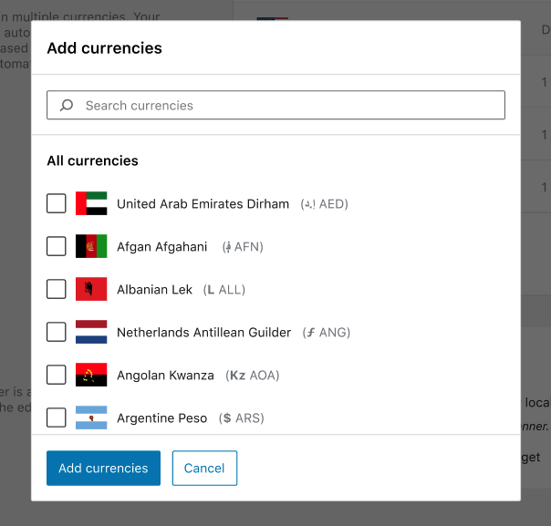 Style customer multi-currency settings · Issue #1920 · Automattic/woocommerce-payments · GitHub