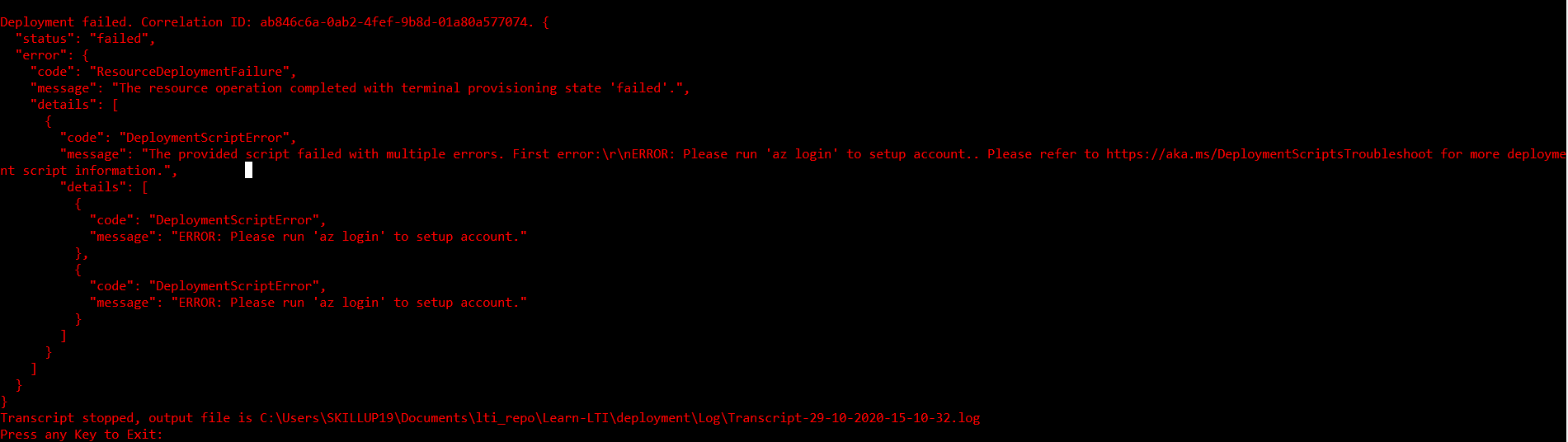 Not able deploy using the run.bat · Issue #86 · microsoftarchive/Learn-LTI · GitHub