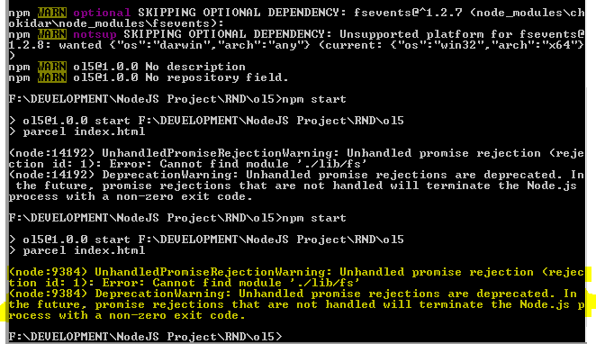 Error Cannot Find Module Lib Fs · Issue 2961 · Parcel Bundler