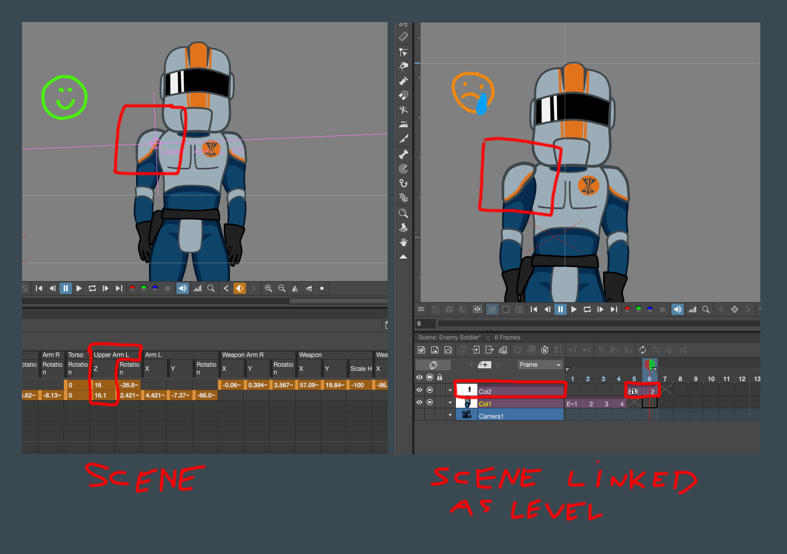 Z property not respected on scenes loaded inside another scene as level · Issue #4504 ...