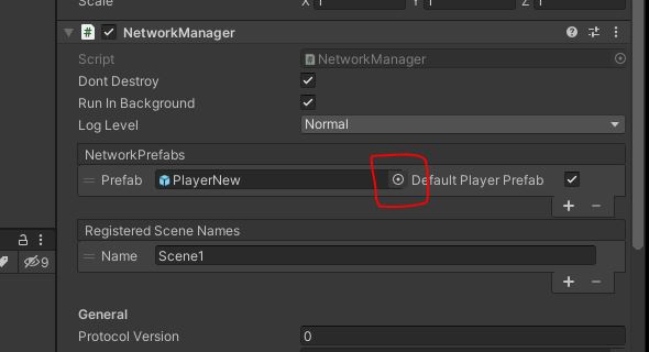 Asset selector icon of network prefab overlapped with the edge of the ...