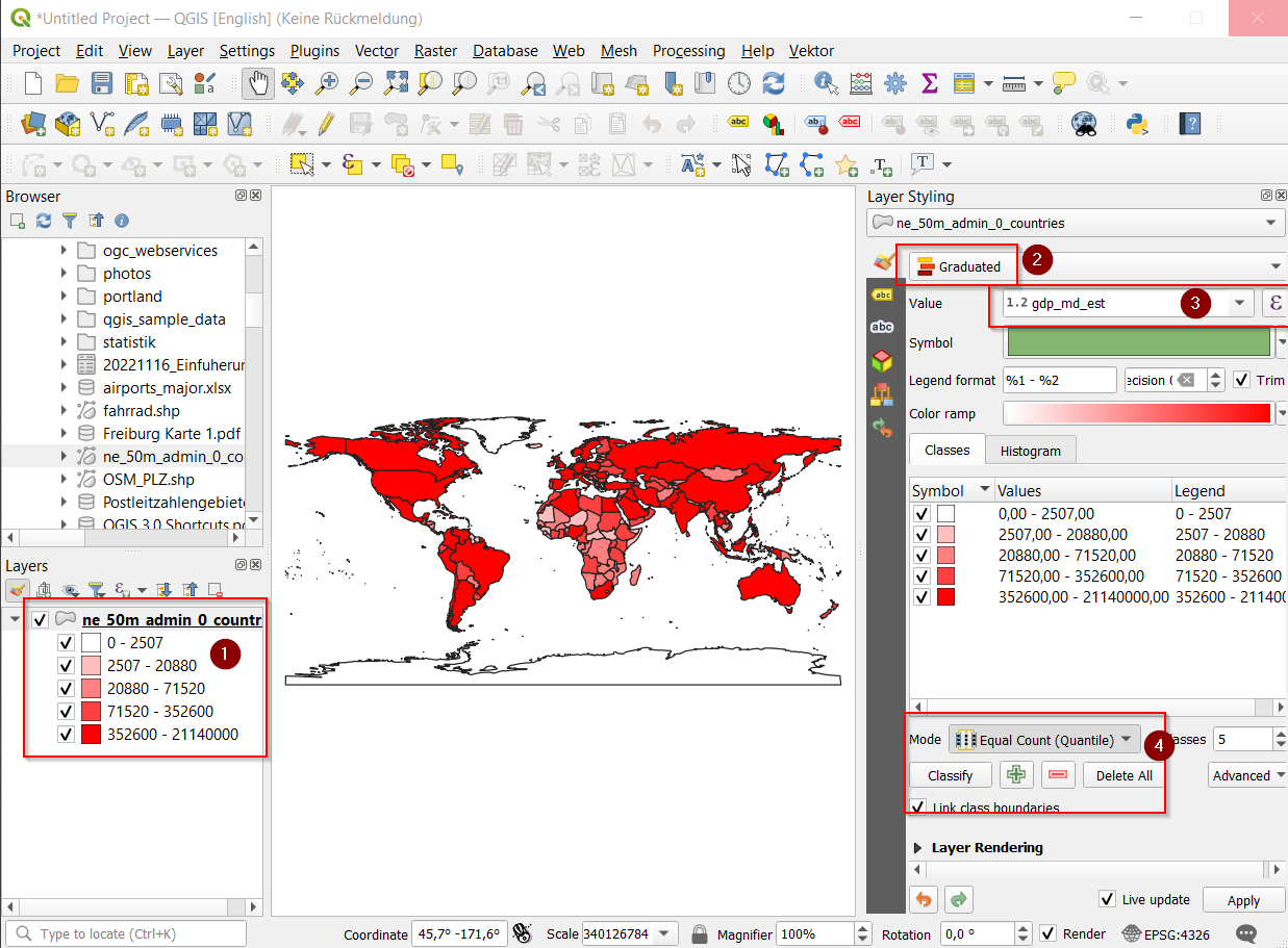 QGIS hangs on graduated symbols with fixed interval classification · Issue #50932 · qgis/QGIS ...