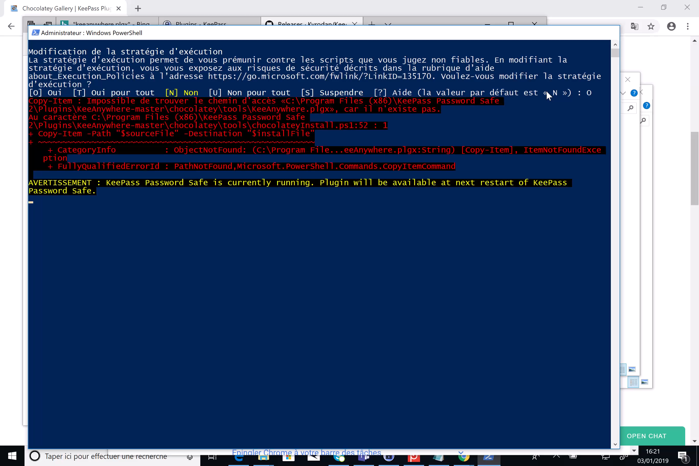 Chocolatey Plugin Installation Fails · Issue 160 · Kyrodan Keeanywhere · Github