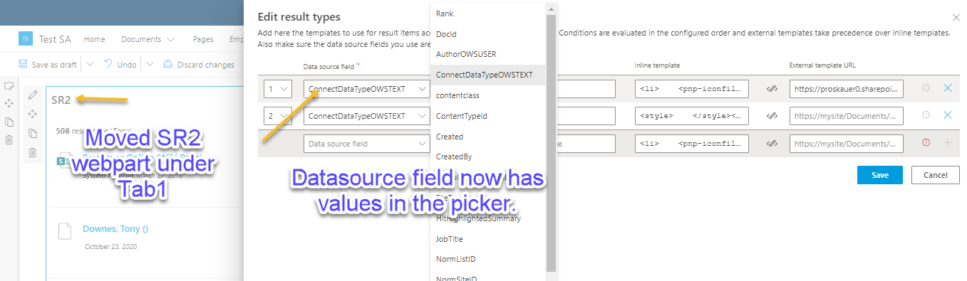 Data source field is empty while editing result types for Pnp Search Results webpart · Issue ...